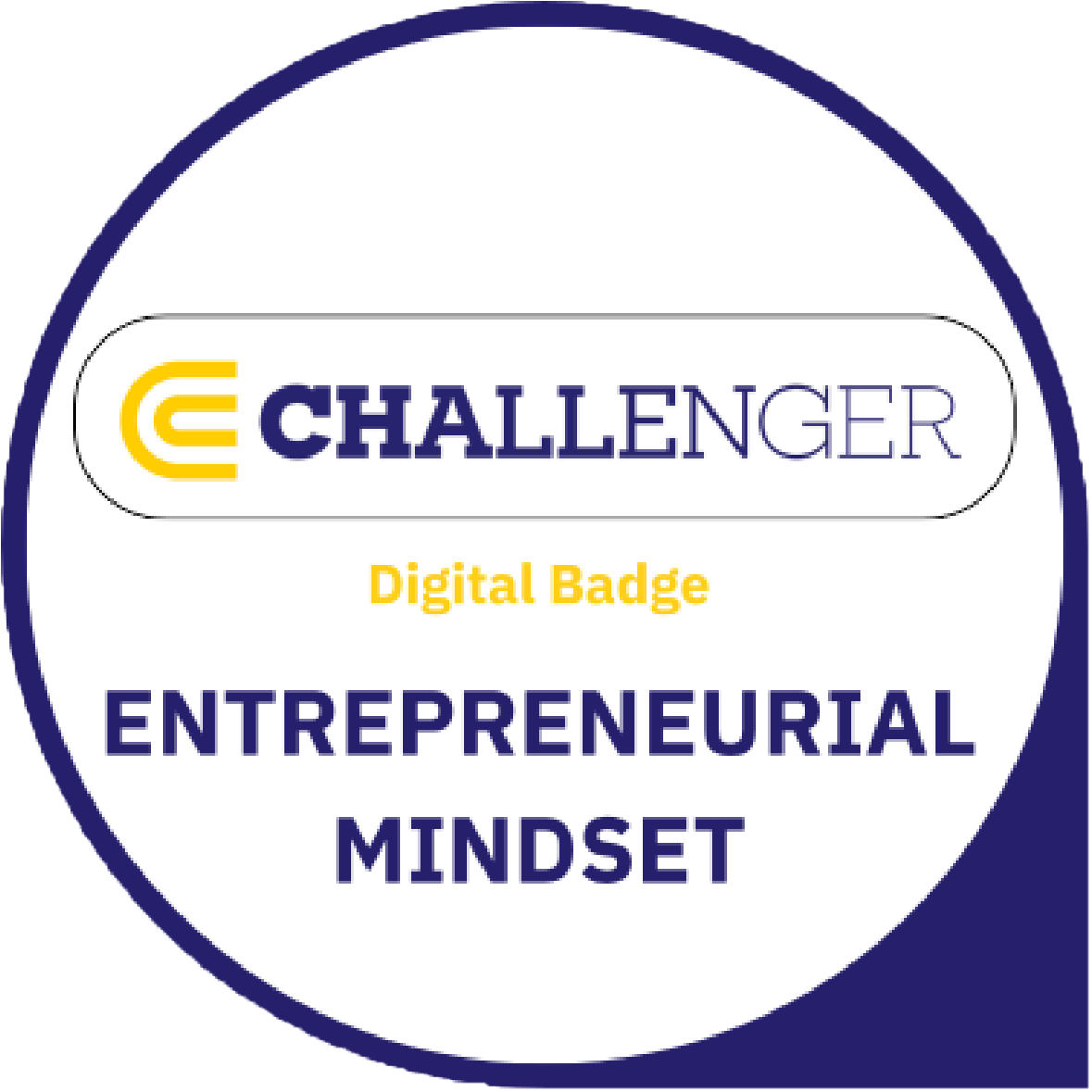 Challenger Entrepreneurial Mindset Badge — Elearningproject.eu