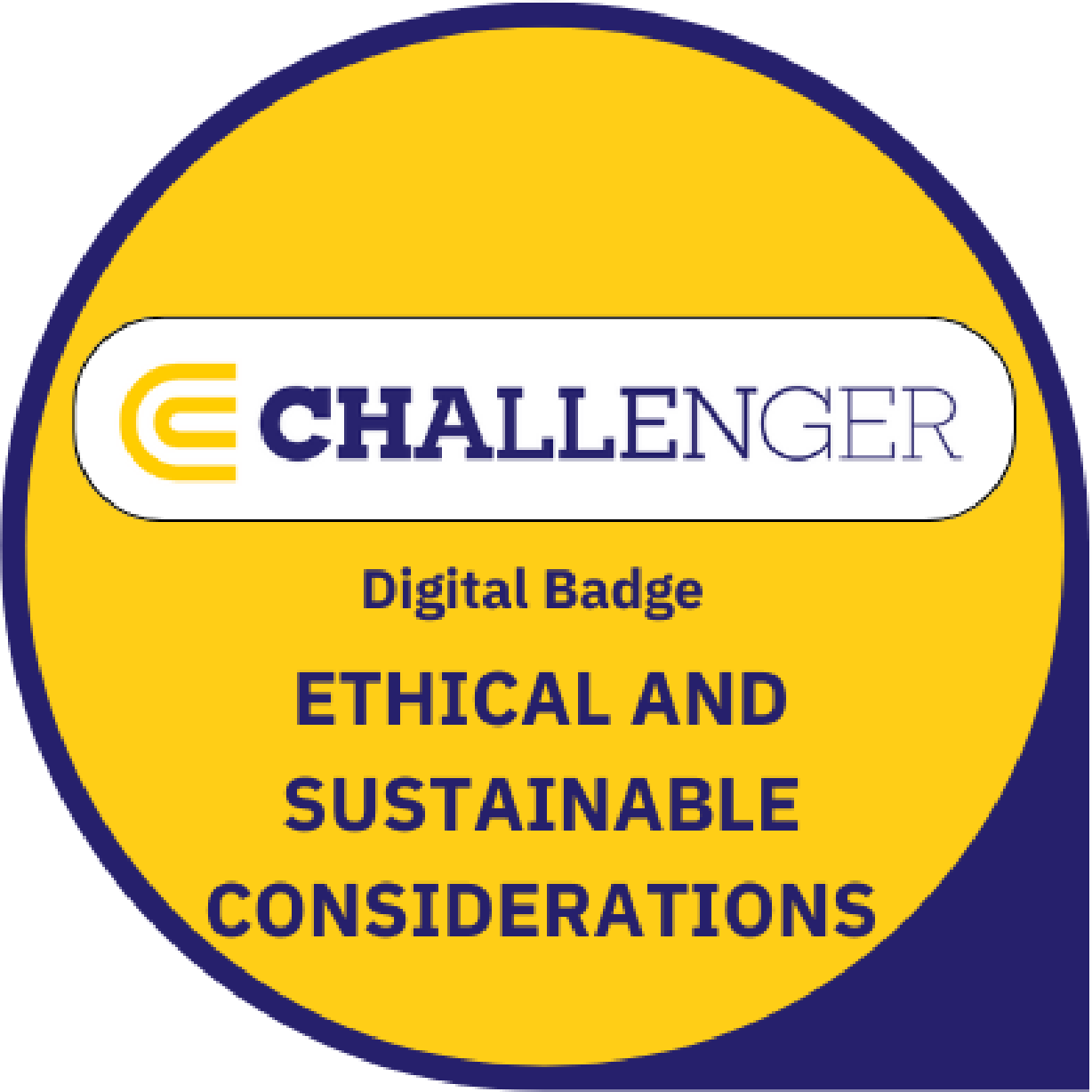Challenger Ethical and Sustainable Considerations Badge ...