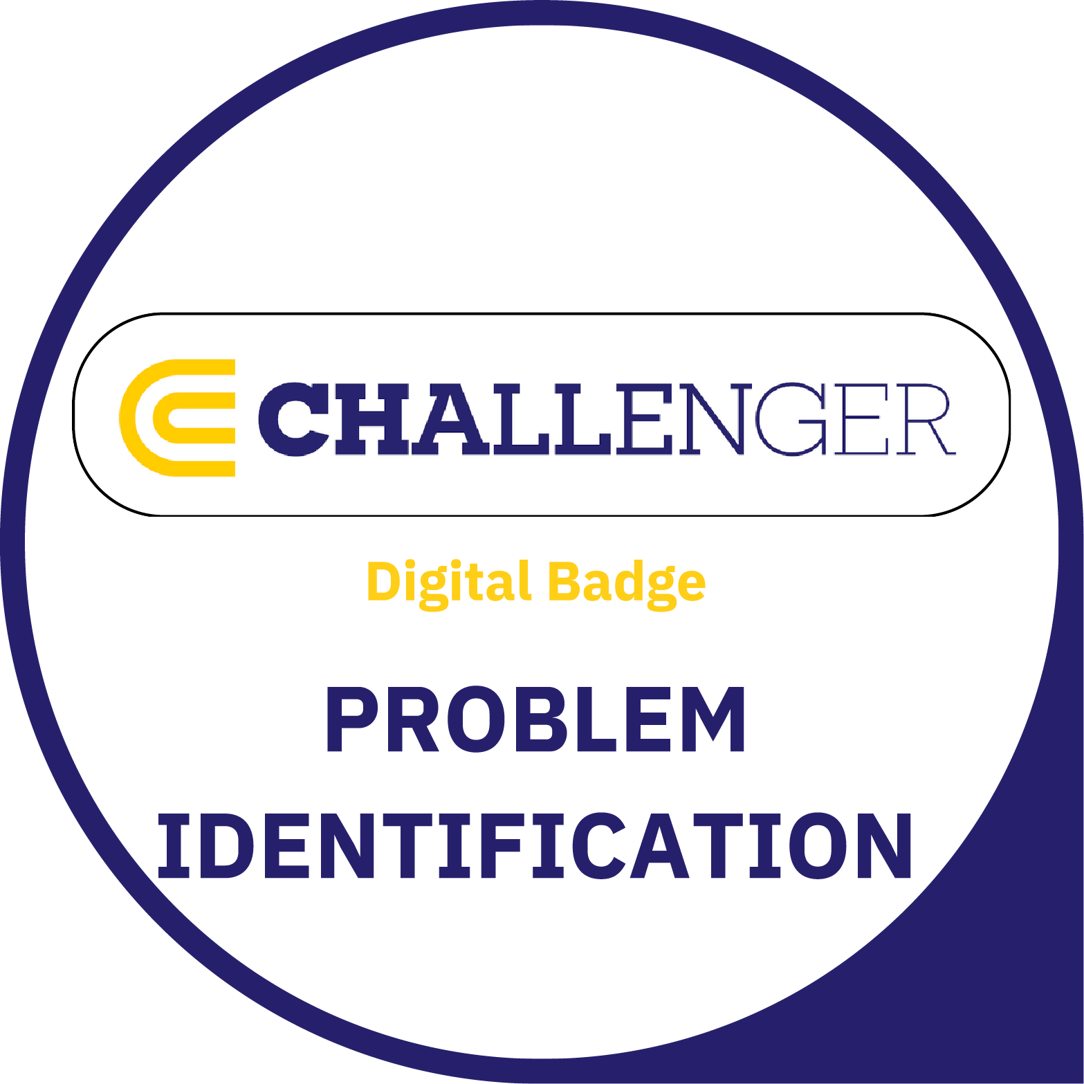 Challenger Problem Identification and Project Management Badge ...