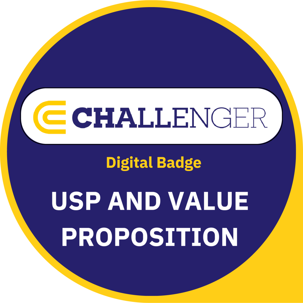 Challenger USP and Value Proposition Badge — Elearningproject.eu
